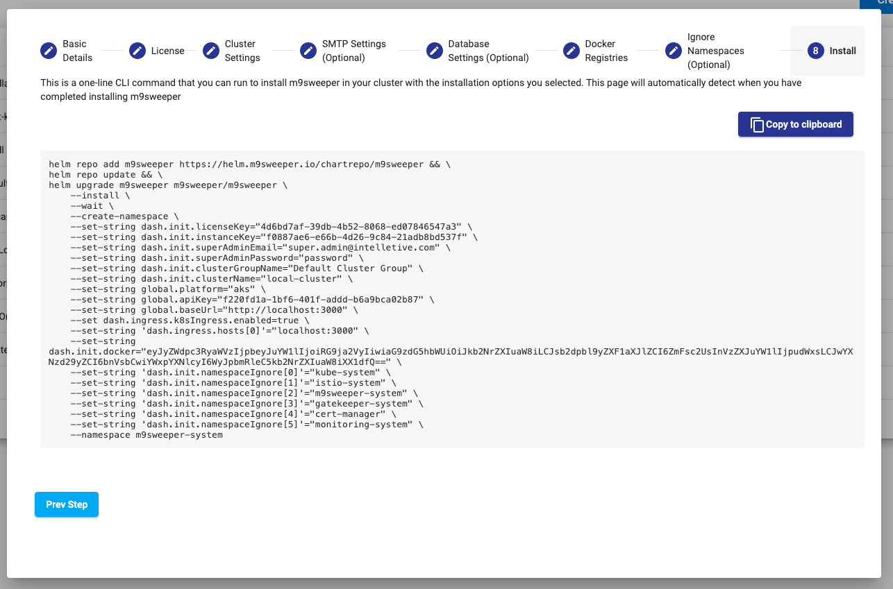 Registration Portal | m9sweeper
